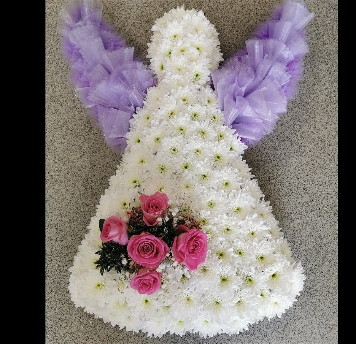 Angel tribute - Childrens Tributes | First Class Floristry Limited