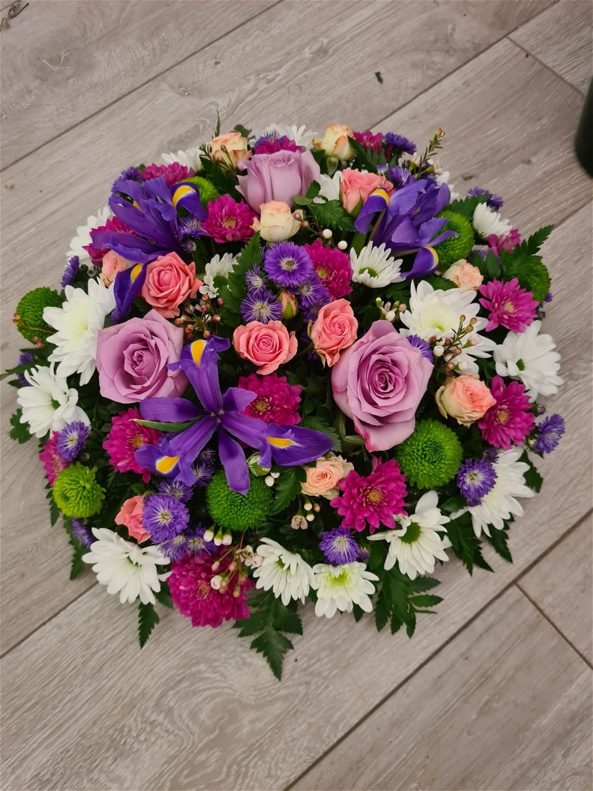 Mixed posy pad - Posys | First Class Floristry Limited