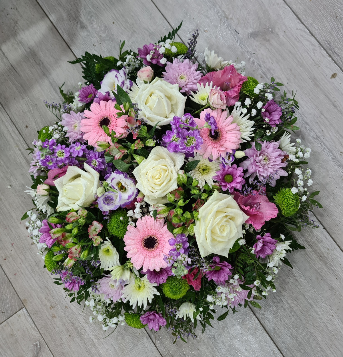 Mixed posy pad - Posys | First Class Floristry Limited